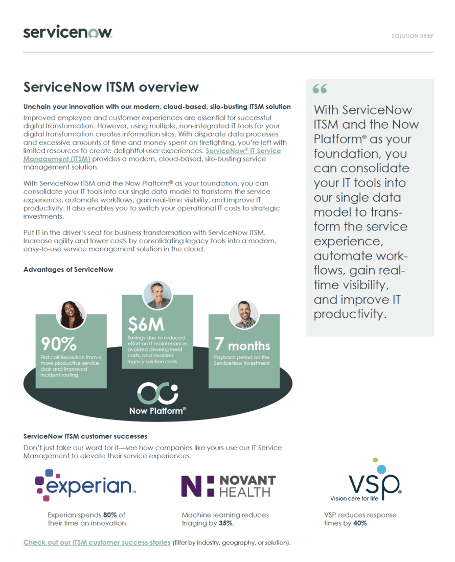 Expert ServiceNow ITSM Solutions for Efficient IT Management | InSource